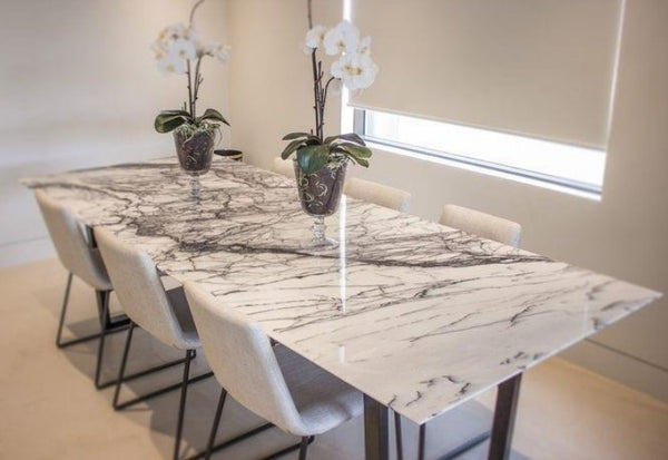 Mesa de comedor rectangular premium P5 – By Mármol